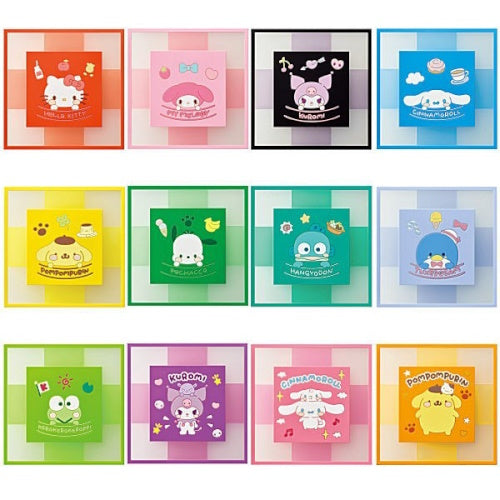 Sanrio Characters Clearsquare Coaster Bandai 3-Inch Collectible ...