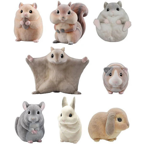 Mofumofu Tenori Friends 2 Flocked Animals Bandai 2-Inch Mini-Figure ...