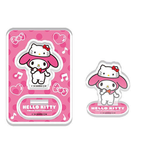 Sanrio Hello Kitty 50th Anniversary Acrylic Stand F-Toys 3-Inch Collec ...