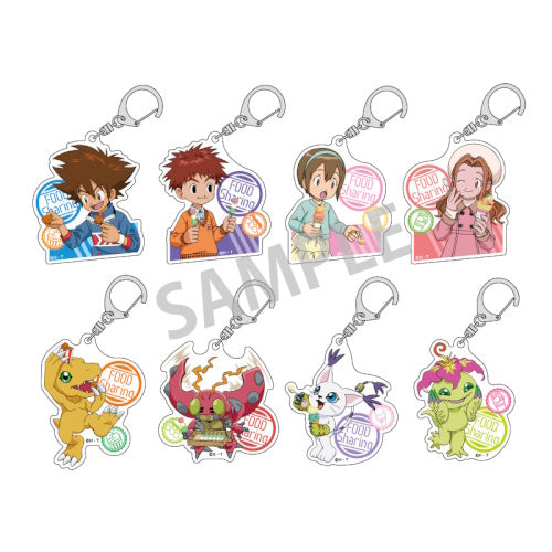 Digimon Adventure Food Sharing Acrylic Key Chain Vol. 01 Kamio Japan 2 ...