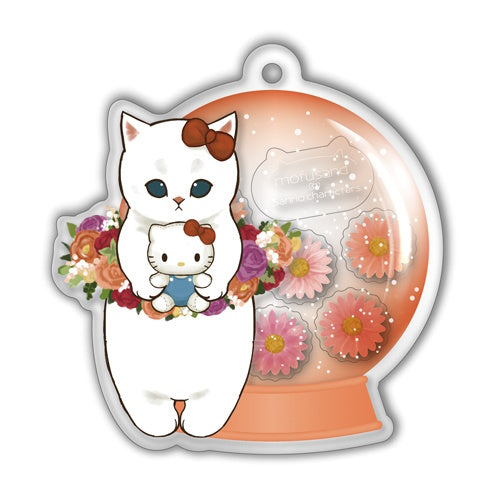 Sanrio x Mofusand Flower Dome Kitan Club 2-Inch Acrylic Key Chain ...