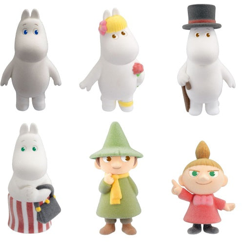 Moomin Doll Collection Flocked Fuzzy Bandai 3-Inch Mini-Figure – Simplytoyz